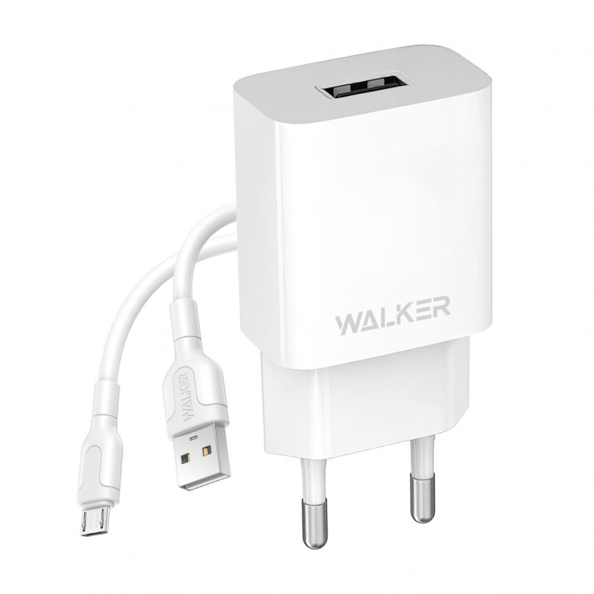 Сетевое зарядное устройство (адаптер) 2в1 WALKER WH-26 1USB / 2.1A ...