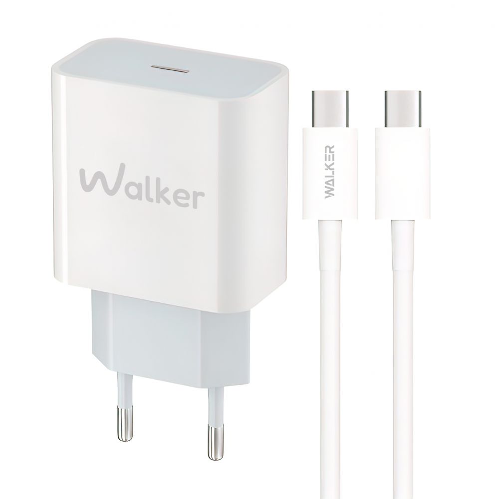 Мережевий зарядний пристрій (адаптер) 2в1 WALKER WH-39 PD / 3A / 20W ...